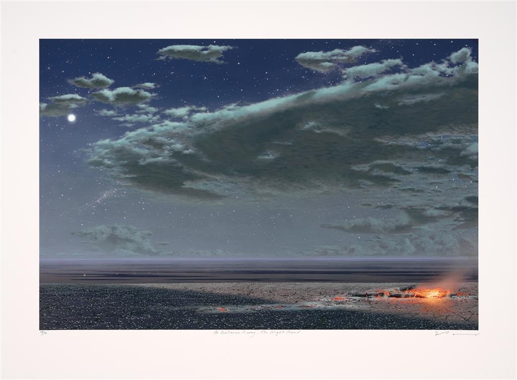 Tim Storrier | A Distance Away - The Night Road | MutualArt