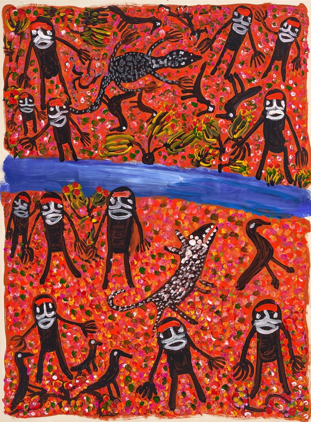 Mary McLean Pantjiti | Goanna Hunting | MutualArt