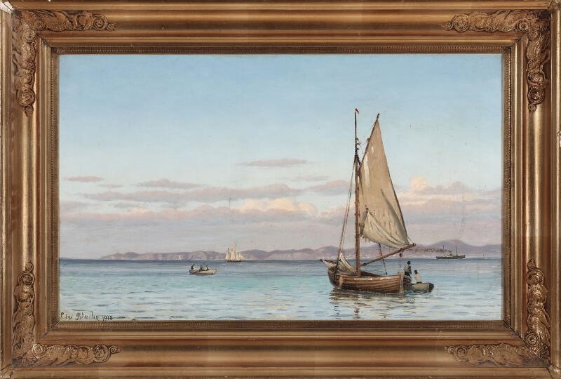 Christian Blache | View from Øresund with Kullen in the background ...