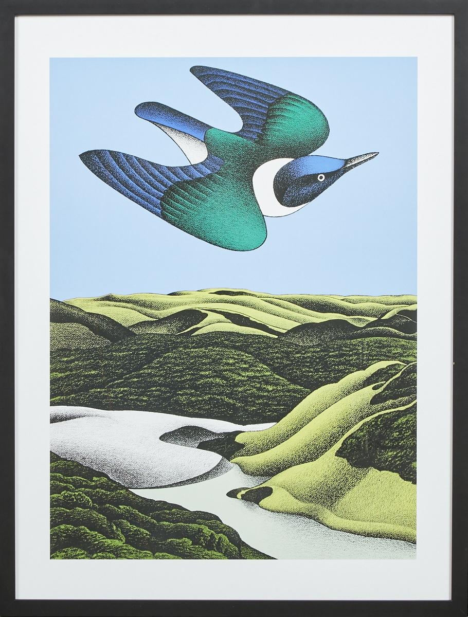 Don Binney | Swoop of the Kotare | MutualArt