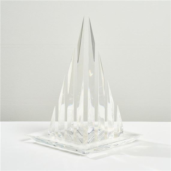 Hivo Van Teal | A pyramidic form with shafts running vertically | MutualArt