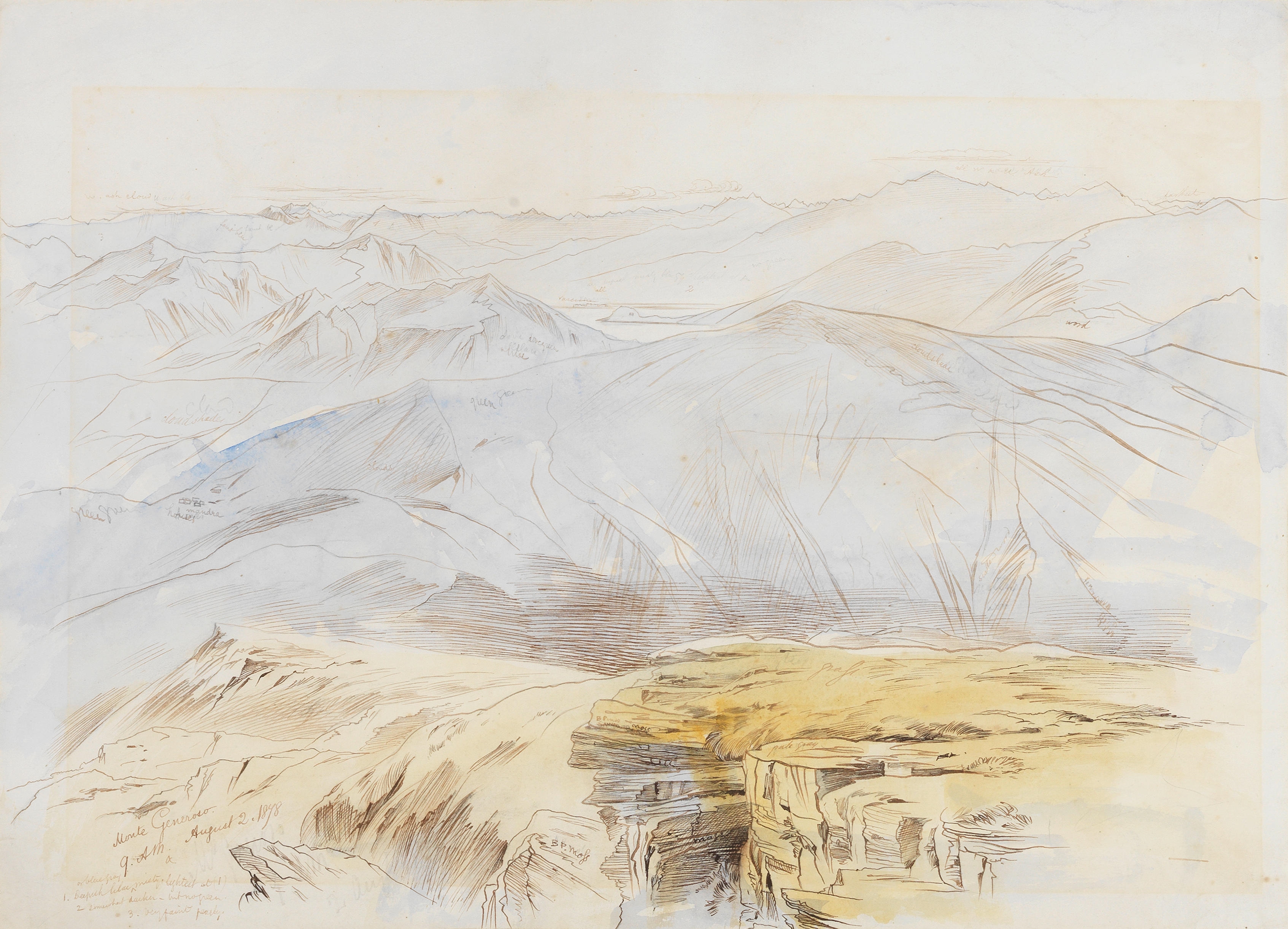Edward Lear | Monte Generoso, 1848 (1848) | MutualArt