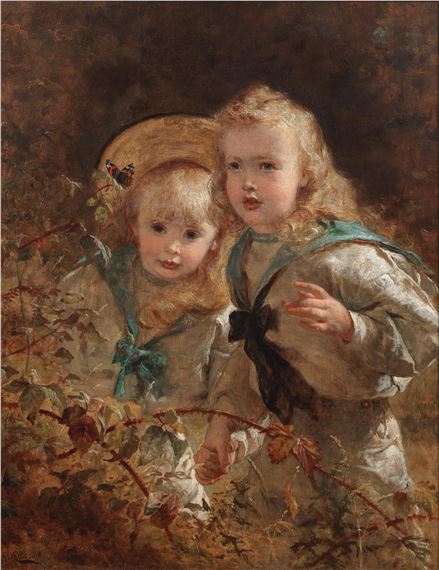 George Elgar Hicks | PORTRAIT OF MRS STANLEY CLARKE AND MRS SLOANE ...