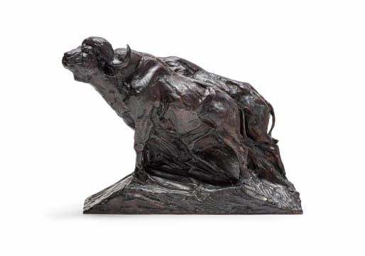 Dylan Lewis | Buffalo Bull Pair Maquette (S63) | MutualArt