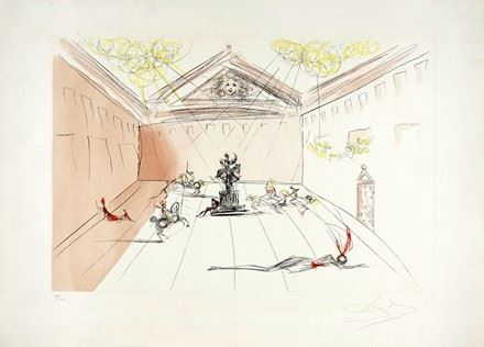 Salvador Dalí | Plaza Mayor (1973) | MutualArt