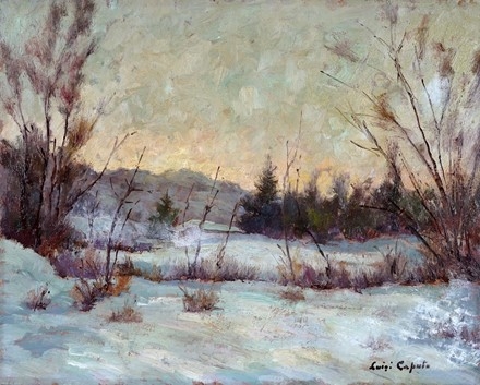 Luigi Caputo | Paesaggio innevato | MutualArt
