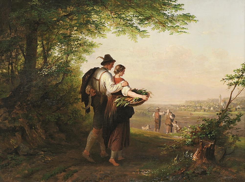 Julius Köckert | Heimkehr von der Ernte | MutualArt