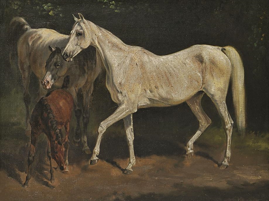 Emil Adam | Das Springpferd Royal Meath im Stall (1900) | MutualArt