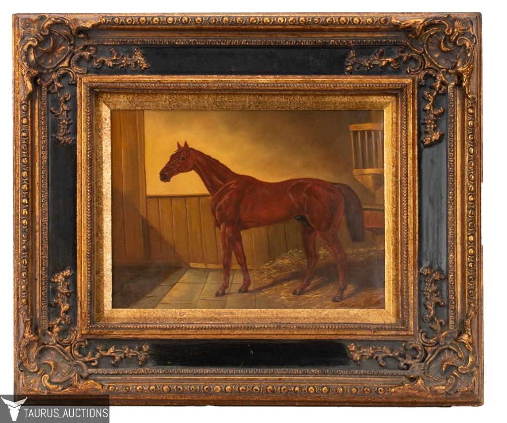 William Shipley | Portrait of a horse in a stable | MutualArt
