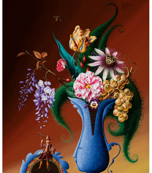 Mitzura Salgian | Still Life with Blue Vase | MutualArt