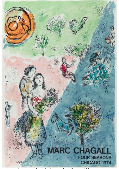 Marc Chagall | The Four Seasons, (1974) | MutualArt
