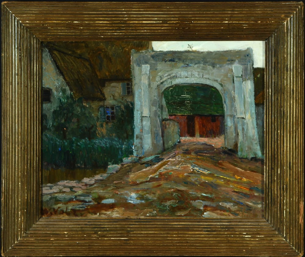 Wilhelm August Volz | Gehöft mit Torbogen | MutualArt