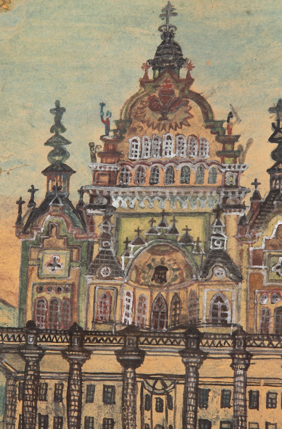 Nikifor Krynicki | Fantastic architecture with a sacred theme, lata 20 ...