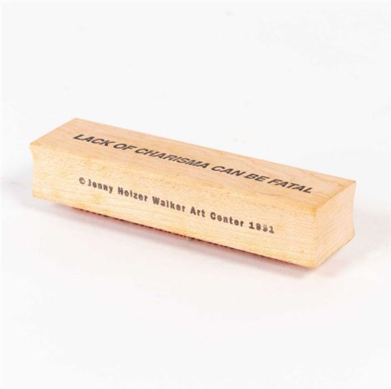 Jenny Holzer | Lack of Charisma can be fatal (1991) | MutualArt