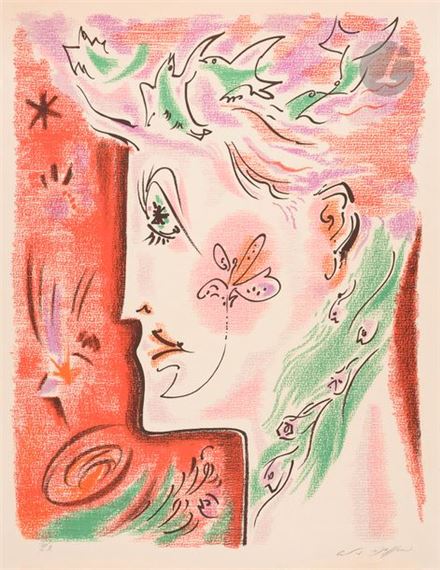 André Masson | Surrealist face (1970) | MutualArt