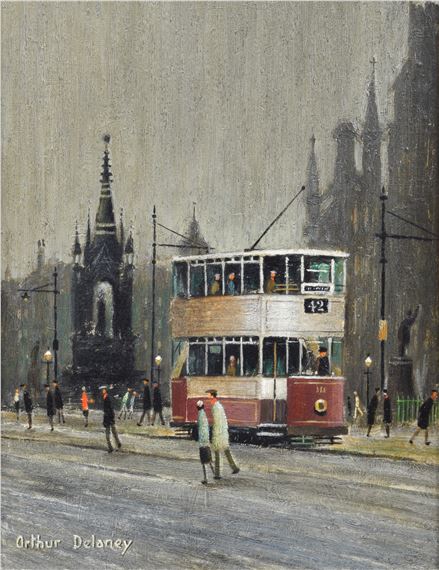 Arthur Delaney | The 48 Altrincham Tram passing through Hulme on its ...