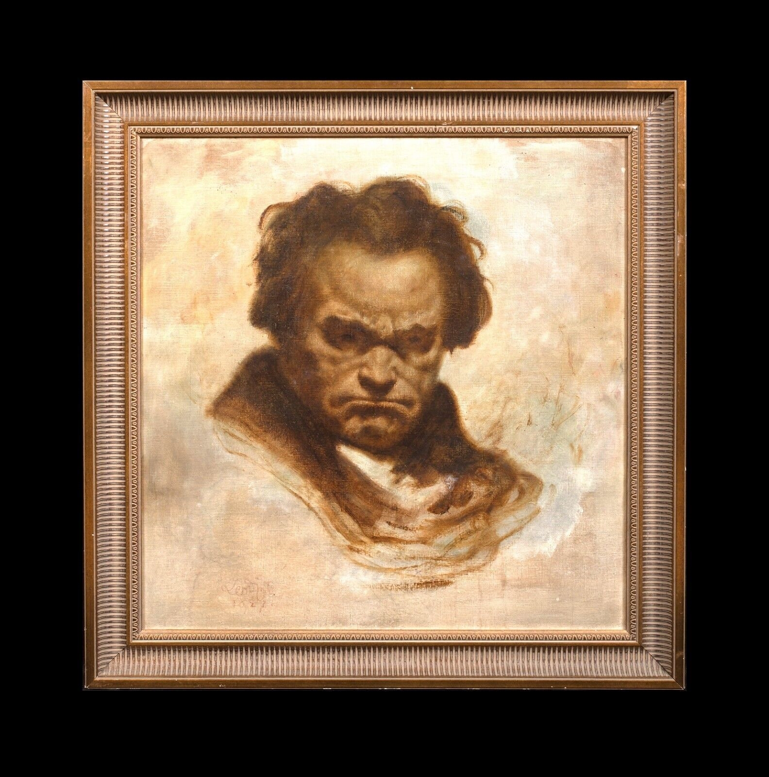 German School, 19th Century | PORTRAIT OF LUDWIG VAN BEETHOVEN OIL ...