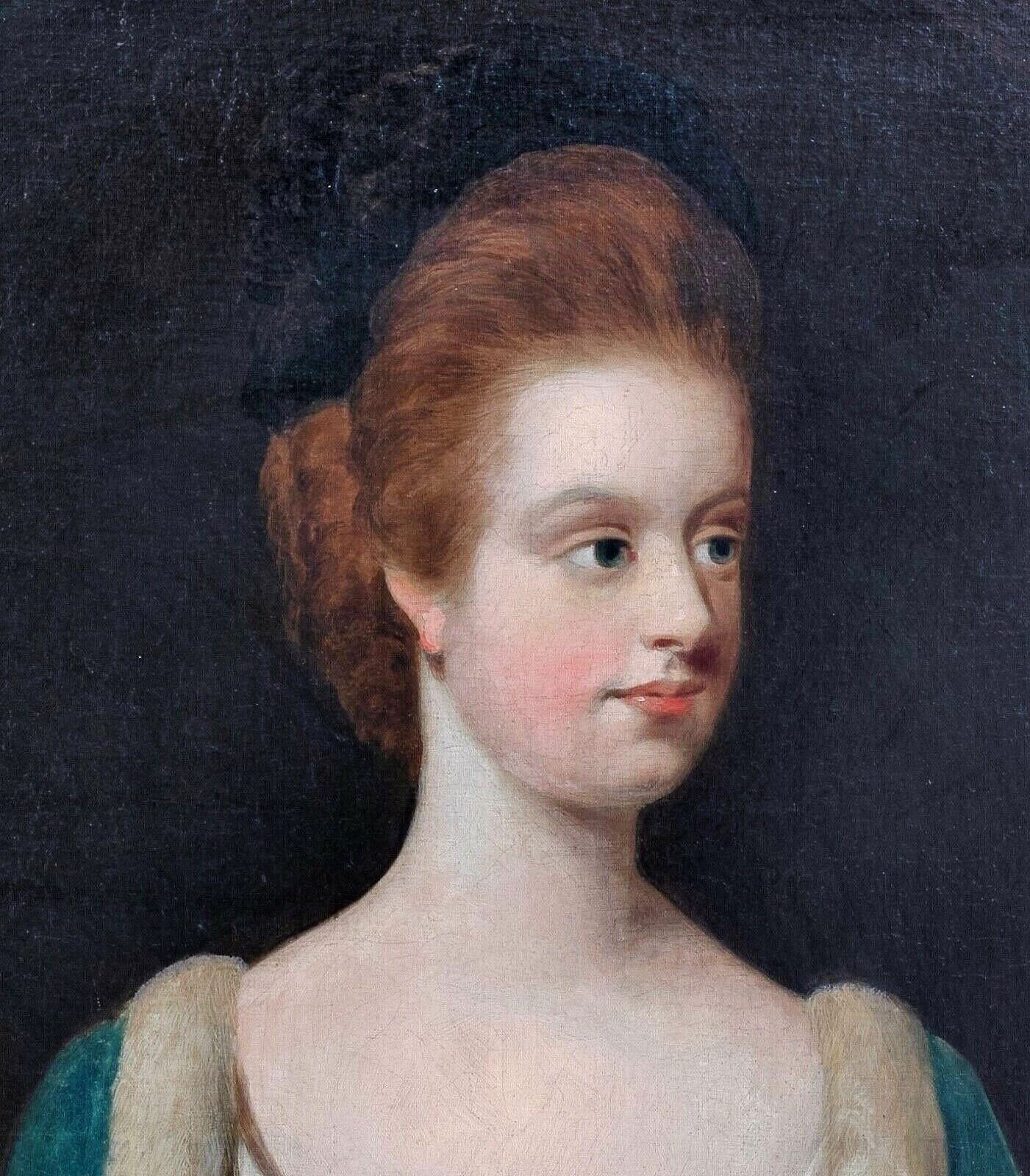 Nathan Drake | PORTRAIT OF A GIRL MISS GRIMSTON OIL PAINTING (18th ...