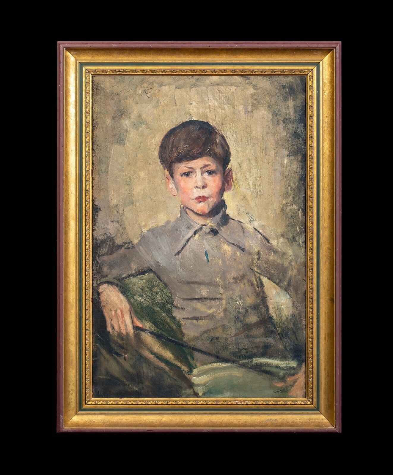 Glyn Philpot | PORTRAIT OF A YOUNG BOY SEATED OIL PAINTING (Early 20th ...