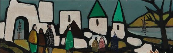 Markey Robinson | 'IRISH VILLAGE BY A LOUGH' | MutualArt