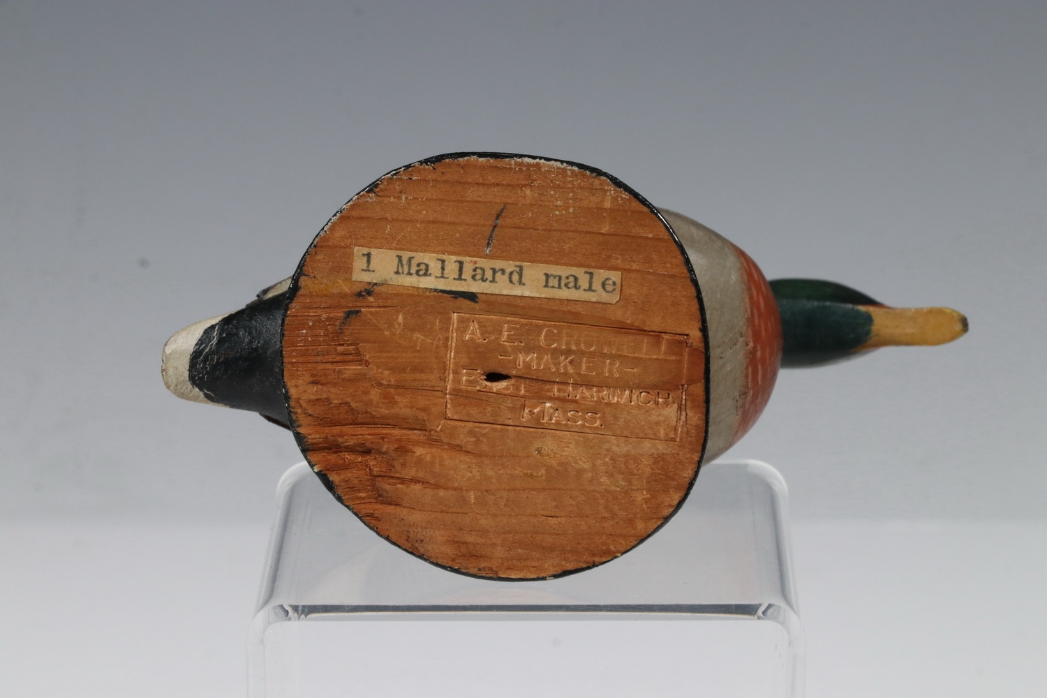 A. Elmer Crowell | Mallard Male Miniature Duck Decoy | MutualArt