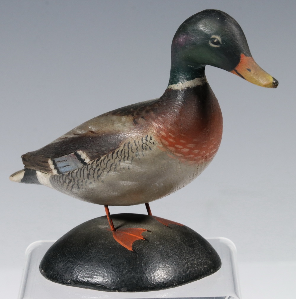 A. Elmer Crowell | Mallard Male Miniature Duck Decoy | MutualArt