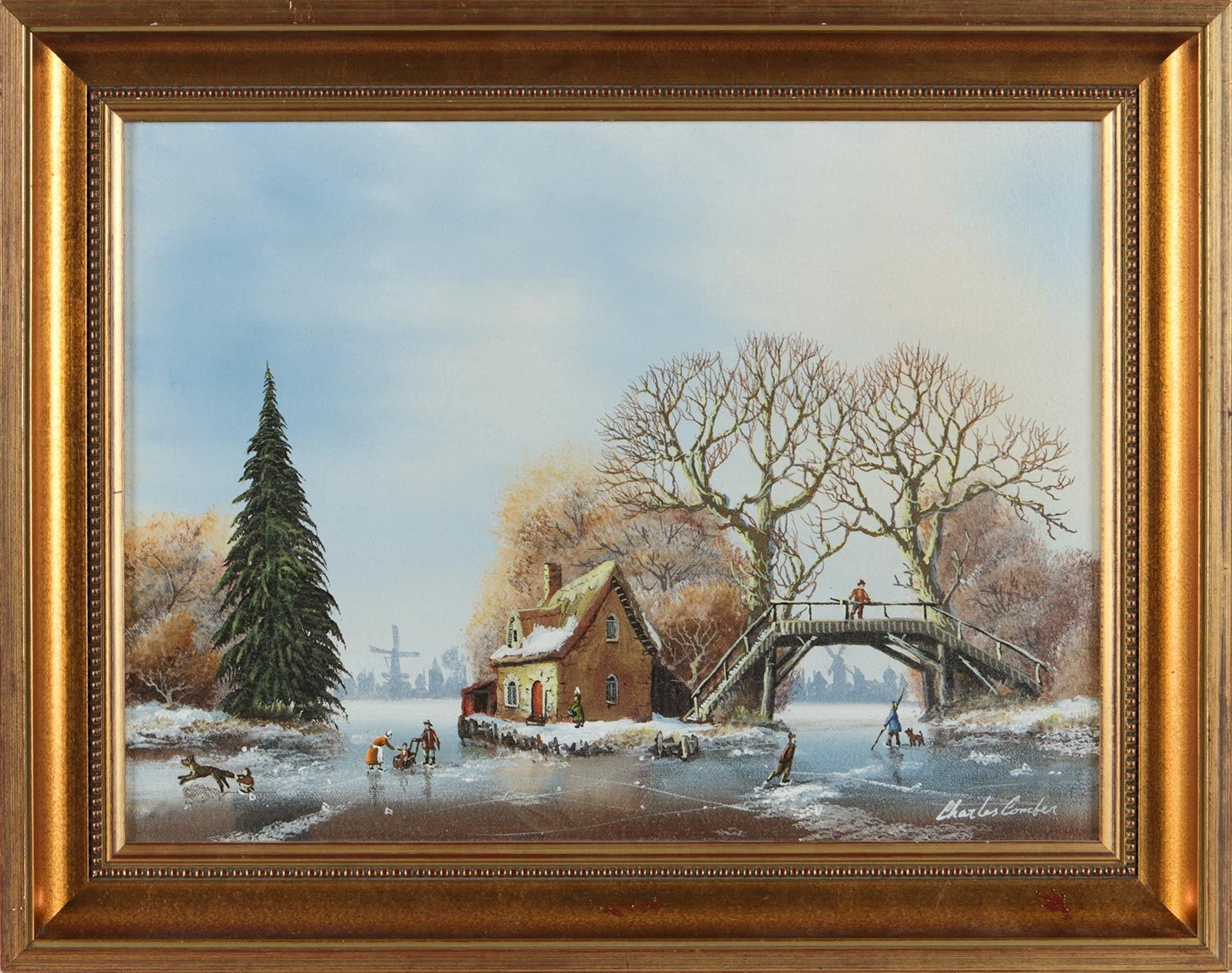 Charles Comber | 'DUTCH FROZEN RIVER' | MutualArt