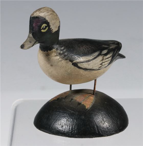 A. Elmer Crowell | Male Bufflehead Miniature Duck Decoy | MutualArt
