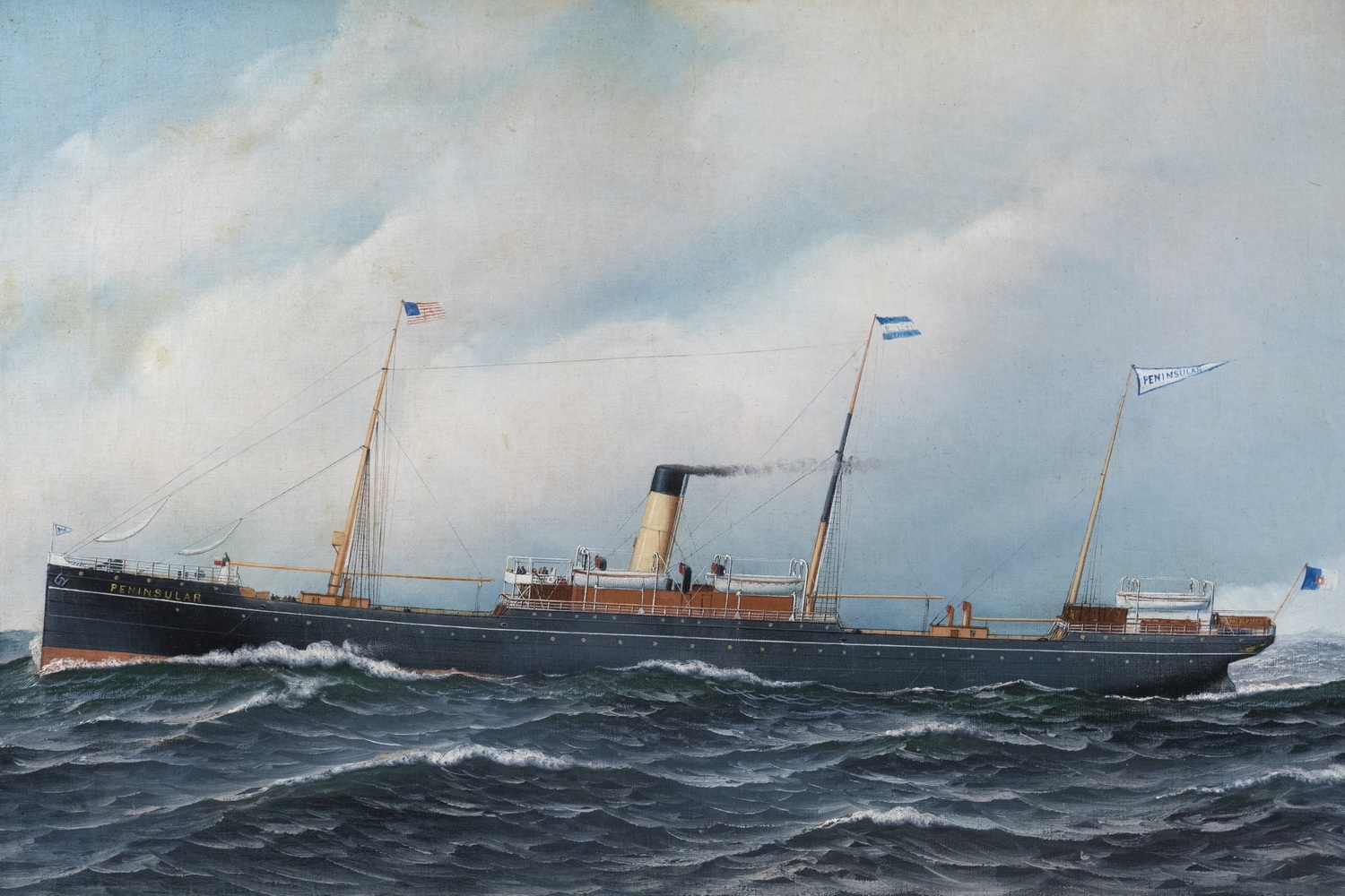 L. Thompson | Steam Ship Peninsular (1887) | MutualArt