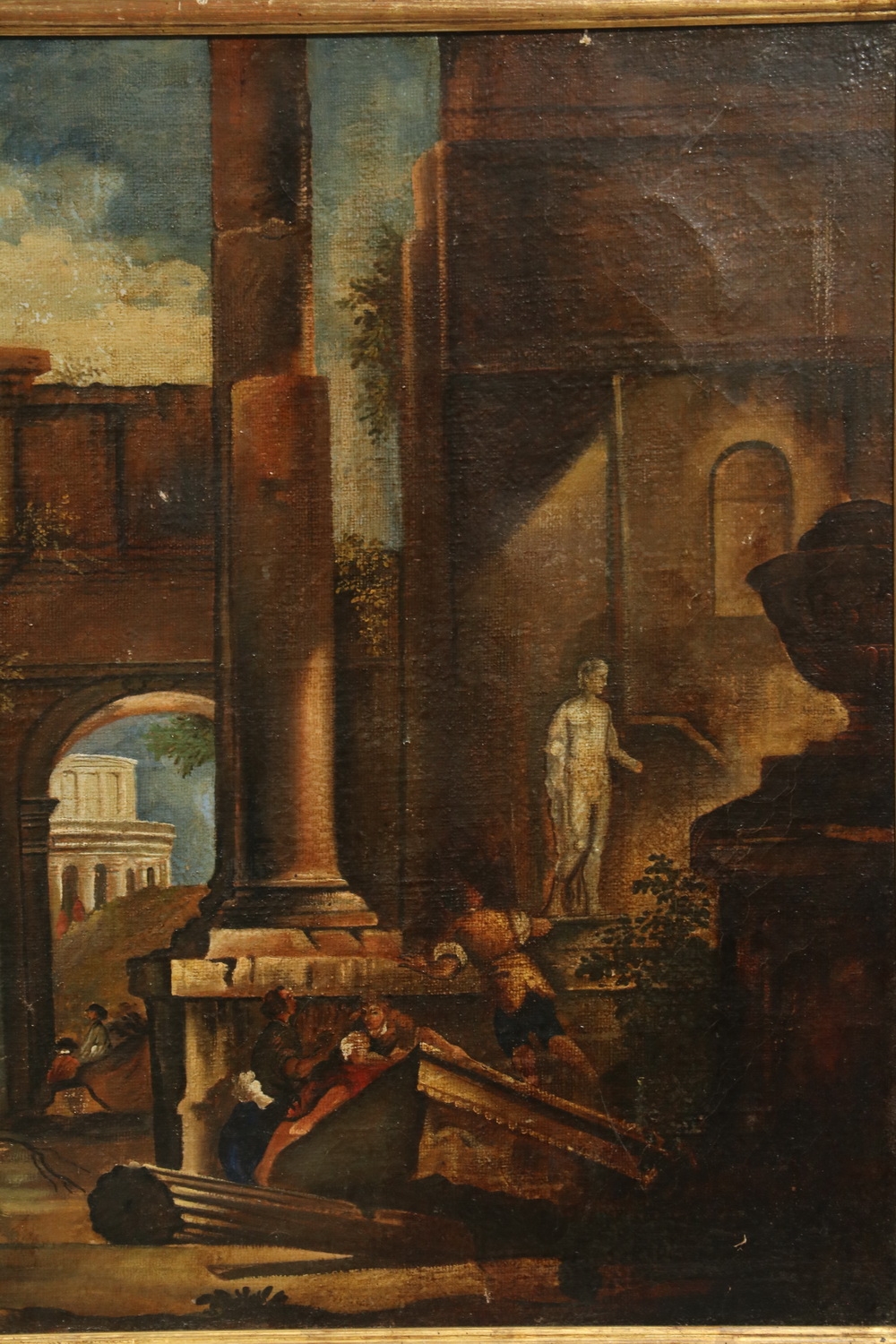 Italian School, 19th Century | Italian Capriccio of Roman Ruins with ...