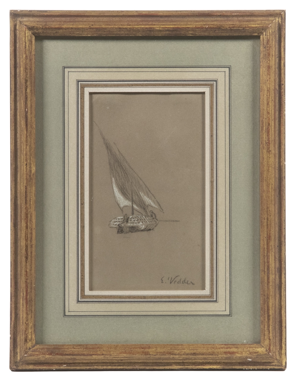 Elihu Vedder | No. 2 of the Fable of the Miller and His Son (1866 ...