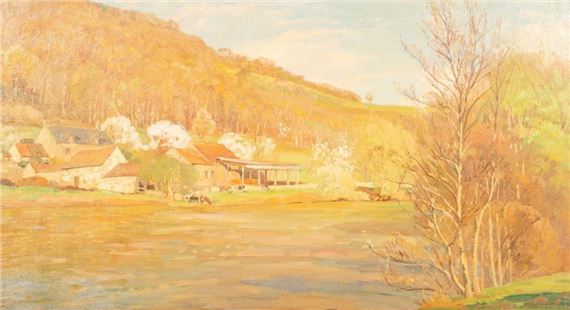 Donald Henry Floyd | Farmhouse on the Banks of the River Wye | MutualArt