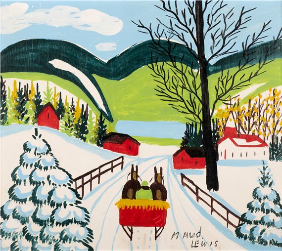 Maud Lewis | Spring Scene (1960) | MutualArt