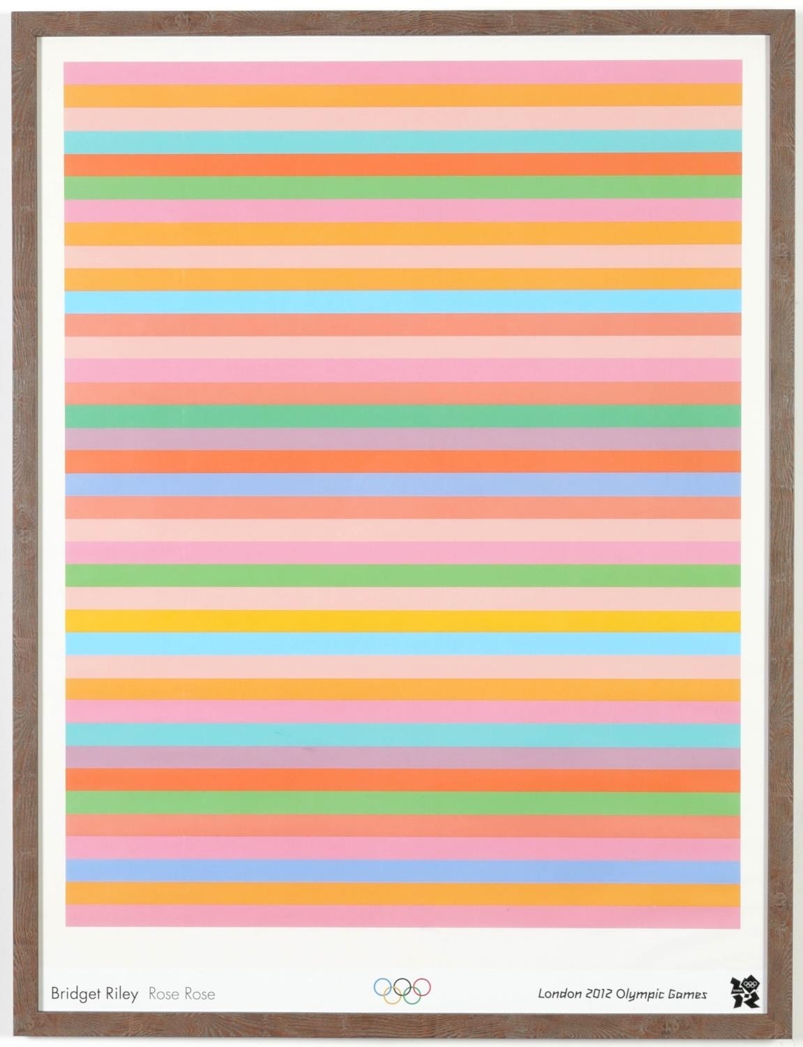 Bridget Riley | Rose Rose poster for London Olympic games | MutualArt