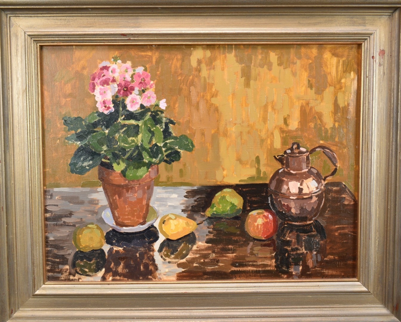 Elinor Carleton-Smith | Still life of pot plant and fruit | MutualArt