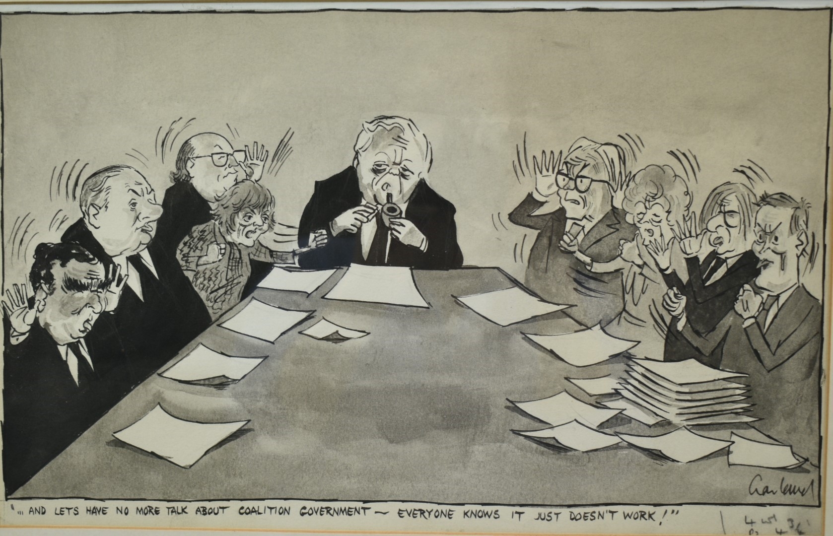 Nicholas Garland | Political cartoon, Coalition Government (1970s ...