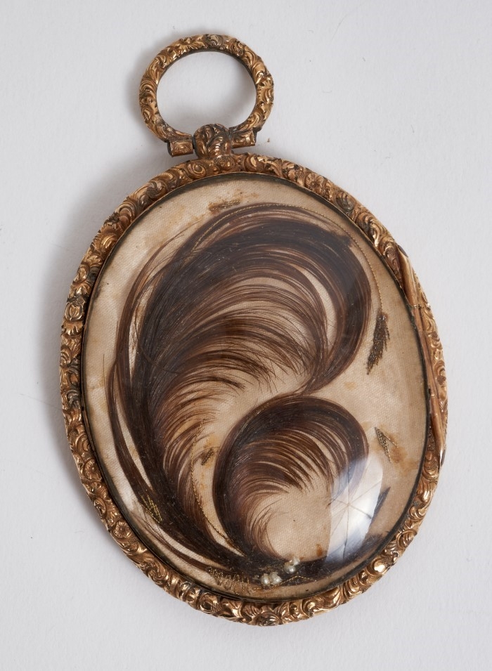 Richard Cosway | Miniature portrait depicting a young lady with white ...