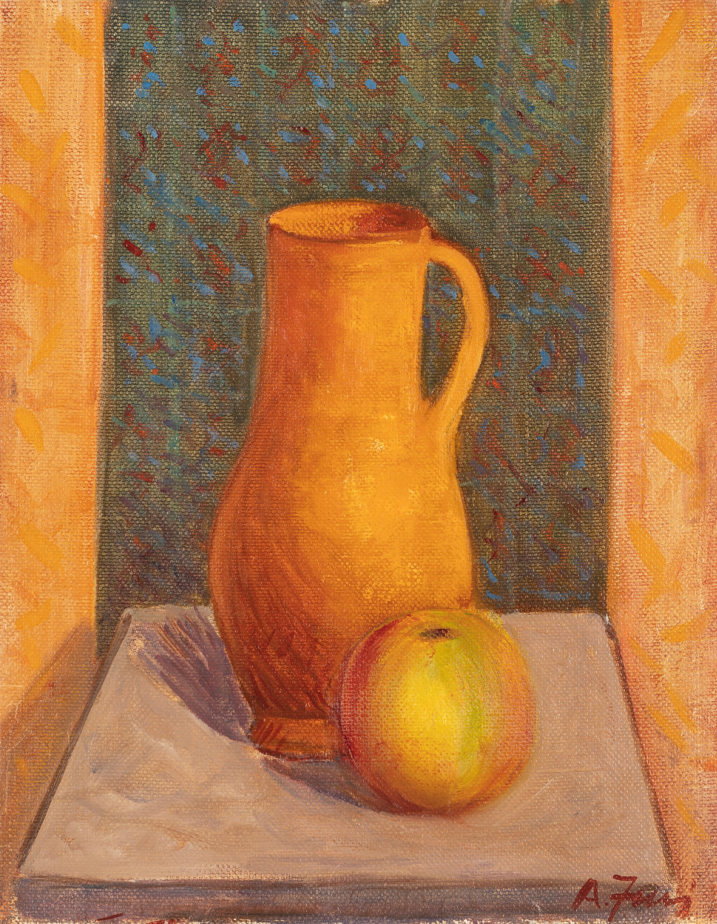 Achille Funi | Natura morta con vaso (1970) | MutualArt