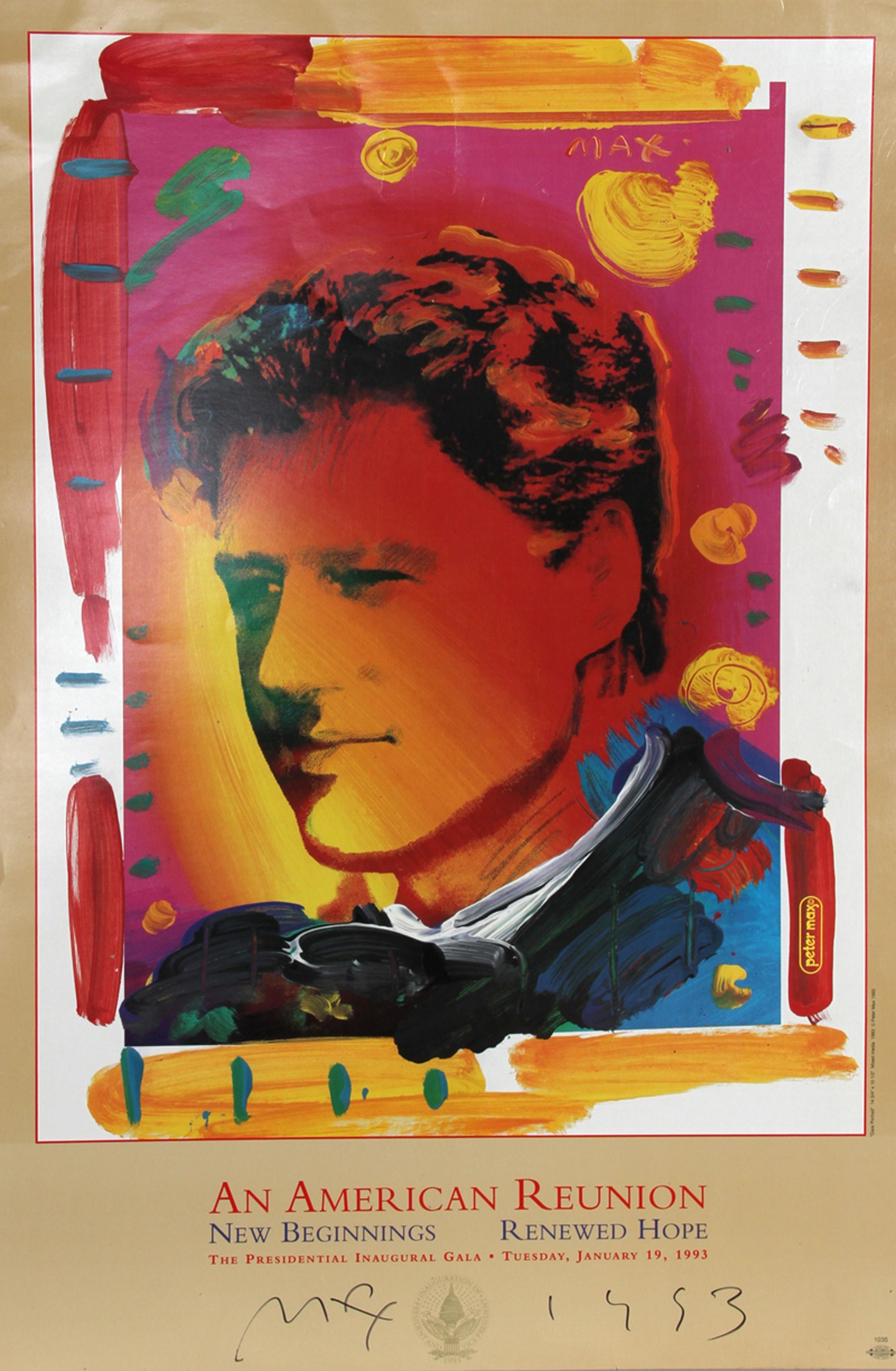 Peter Max | BILL CLINTON INAUGURAL (1993) | MutualArt