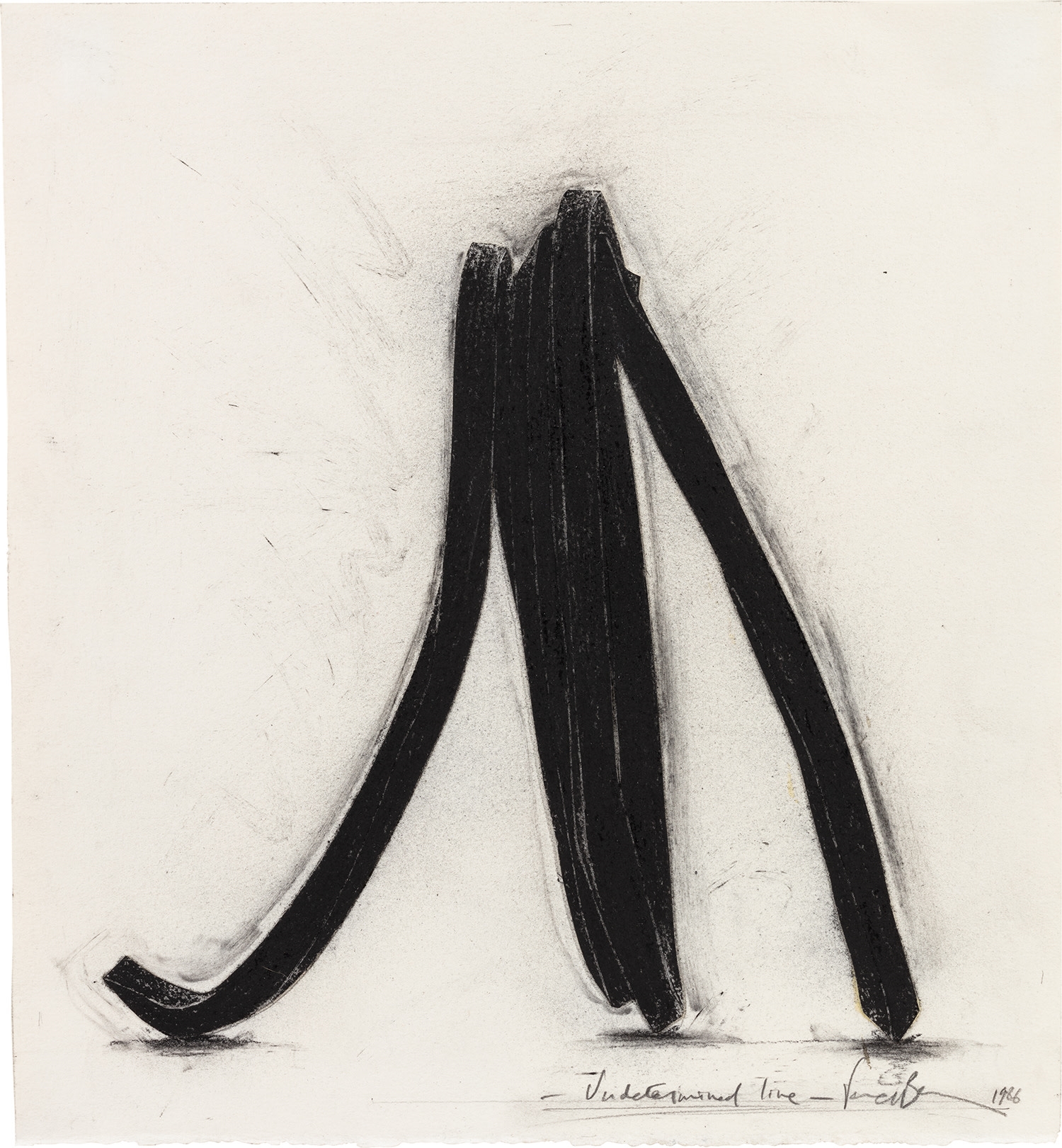 Bernar Venet | Undetermined Line (1986) | MutualArt