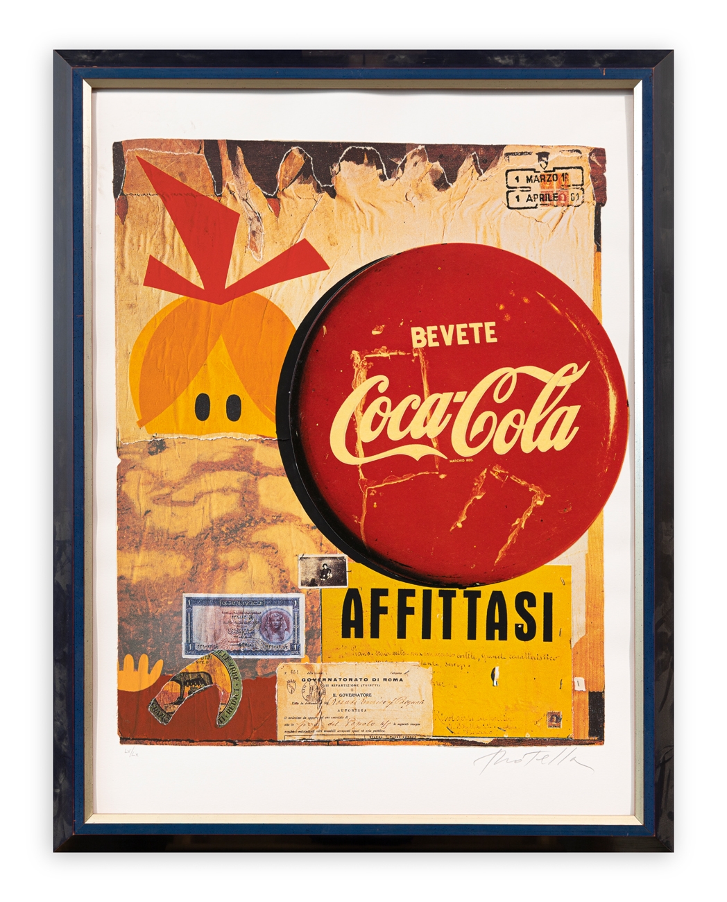 Mimmo Rotella | Coca-Cola (1992) | MutualArt