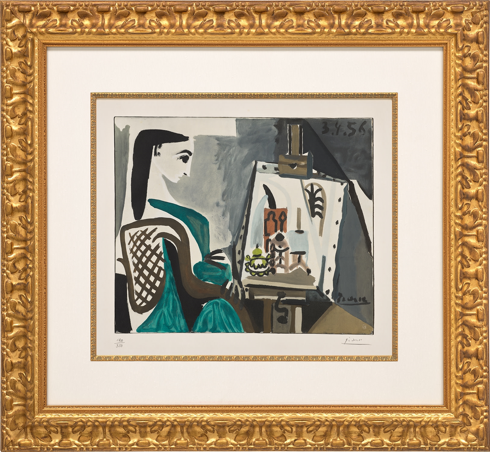 Pablo Picasso | Jacqueline à l'Atelier (Jacqueline at the Easel) (1956 ...