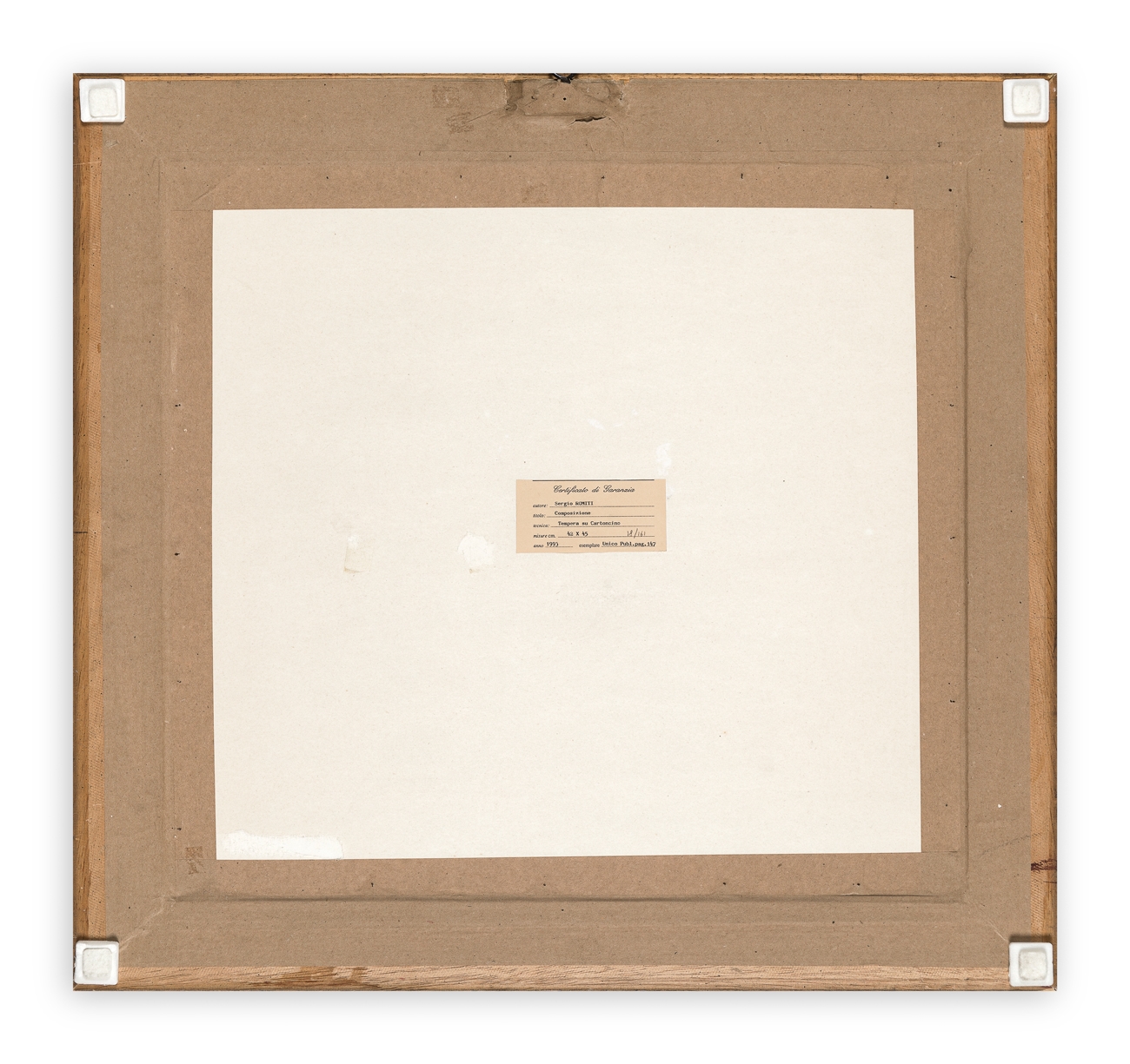 Sergio Romiti | Composizione (1993) | MutualArt
