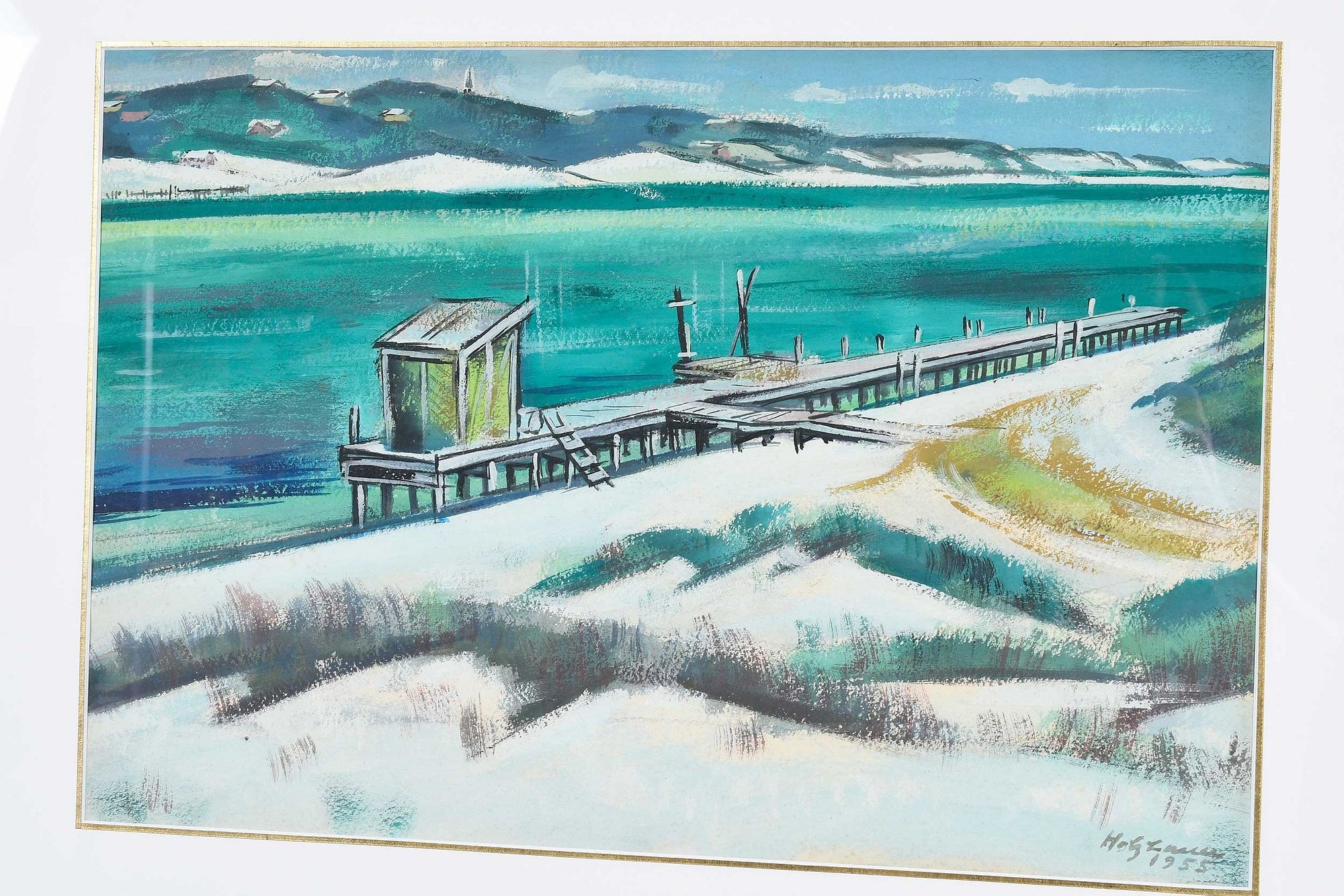 Emil Holzhauer | Florida Pier (1955) | MutualArt