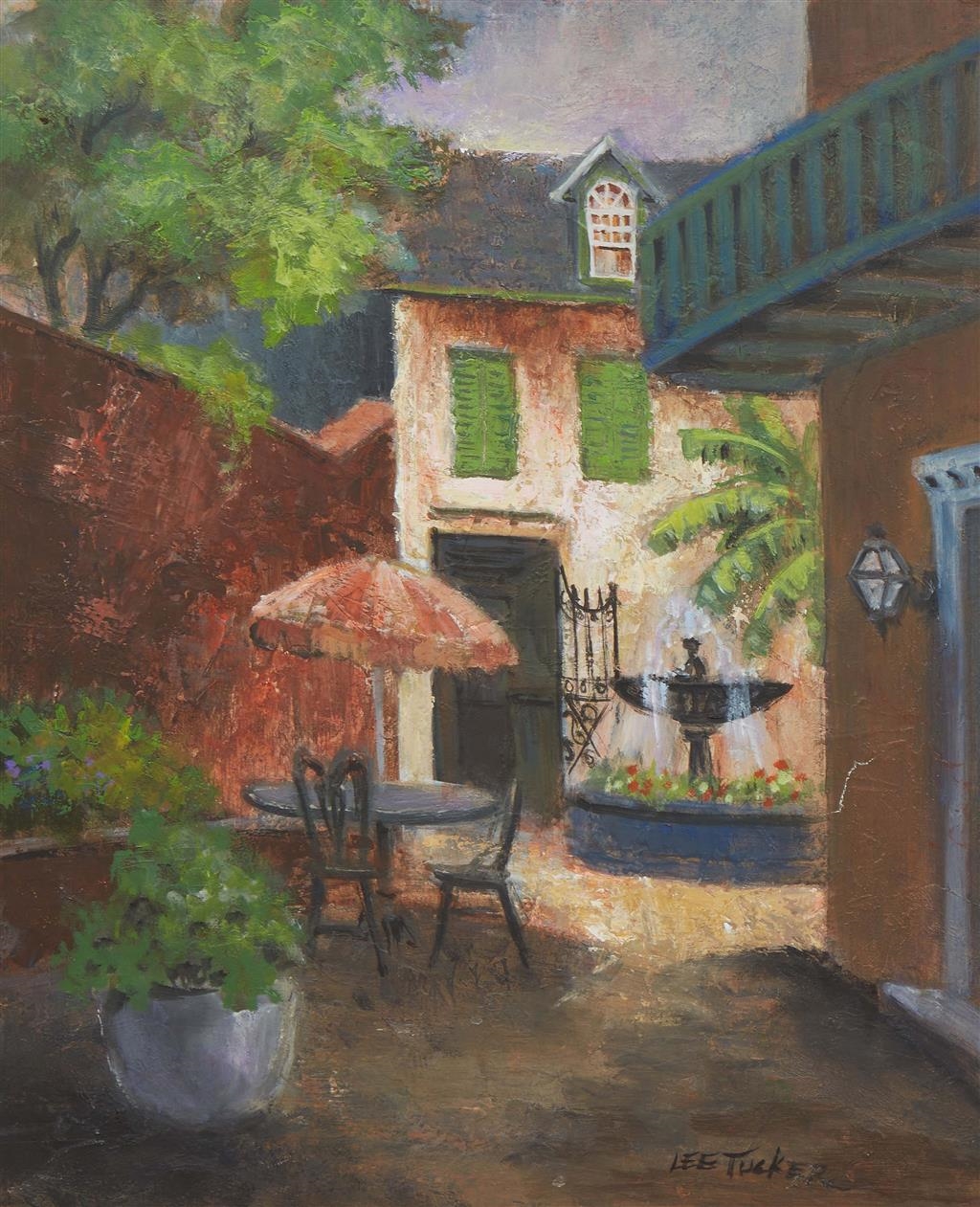 Lee Tucker | French Quarter Courtyard, | MutualArt