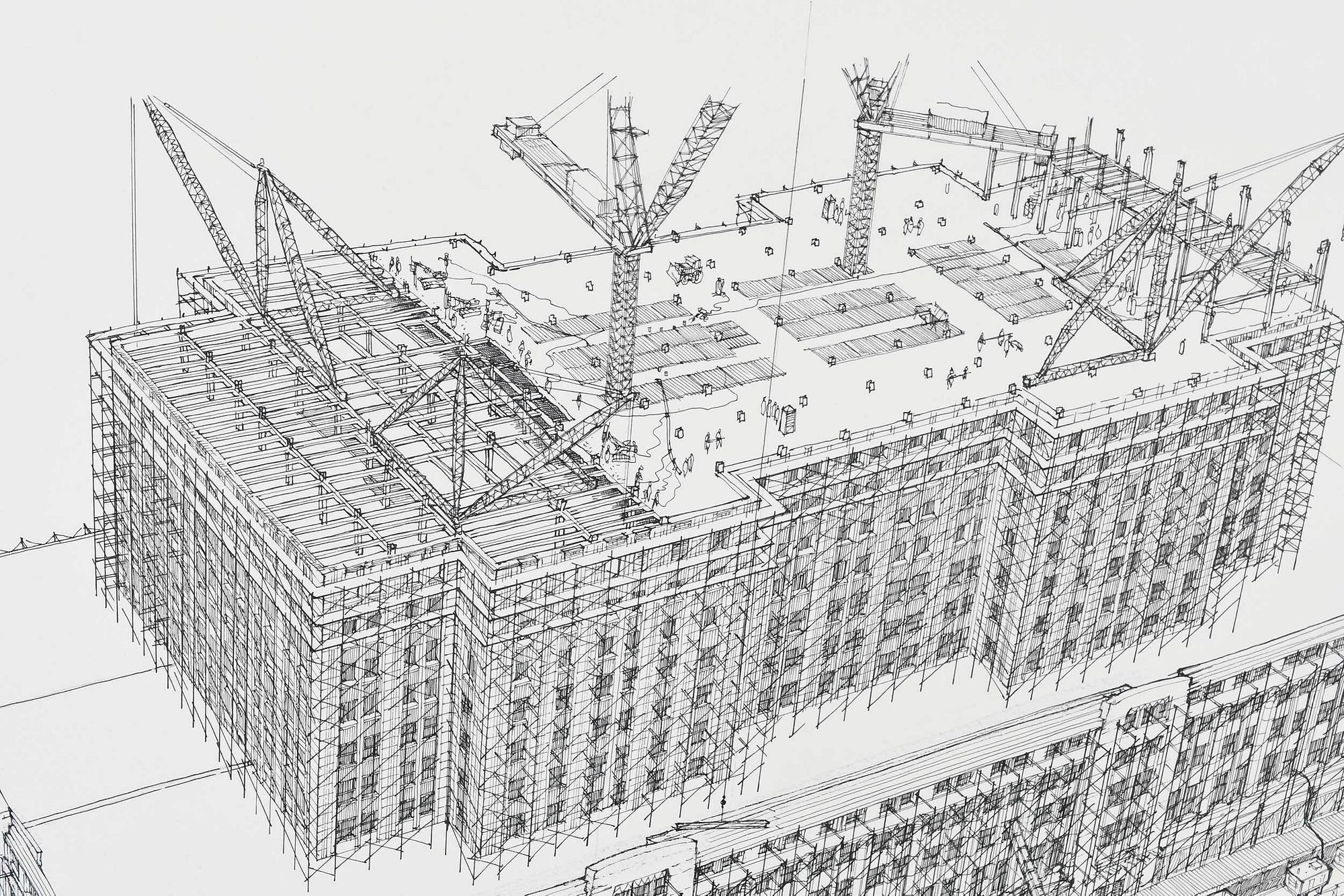 David Macaulay | Skyscraper Construction (1980) | MutualArt
