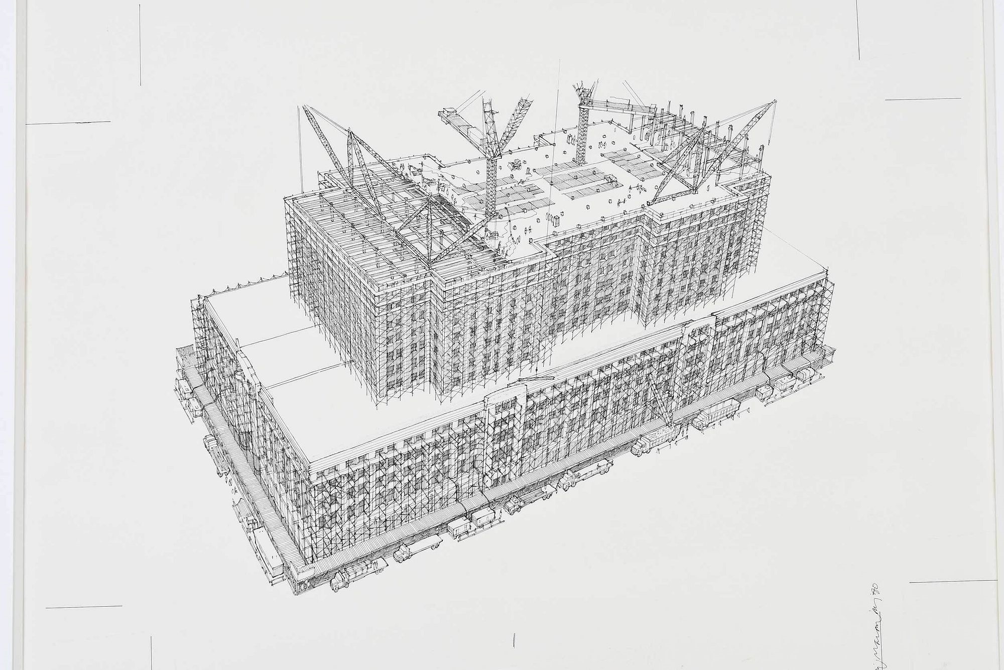 David Macaulay | Skyscraper Construction (1980) | MutualArt