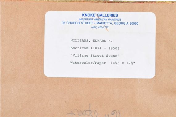 Edward K. Williams | Village Street Scene | MutualArt