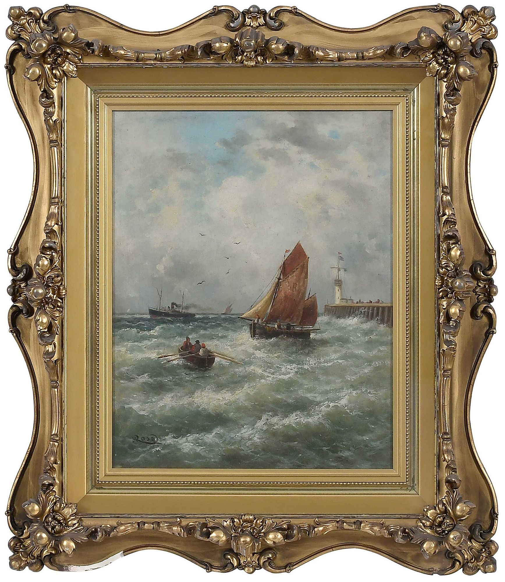 Antonio Rose | Coastal Scene with Lighthouse | MutualArt