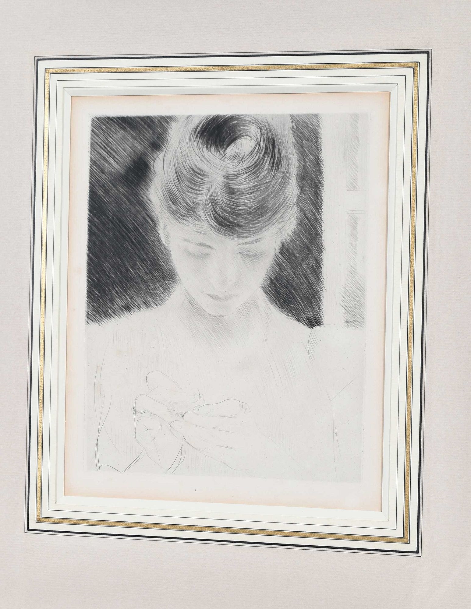 Paul César Helleu | The Needle (Circa 1888) | MutualArt